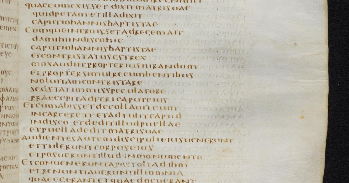 Western Medieval Manuscripts : Codex Bezae