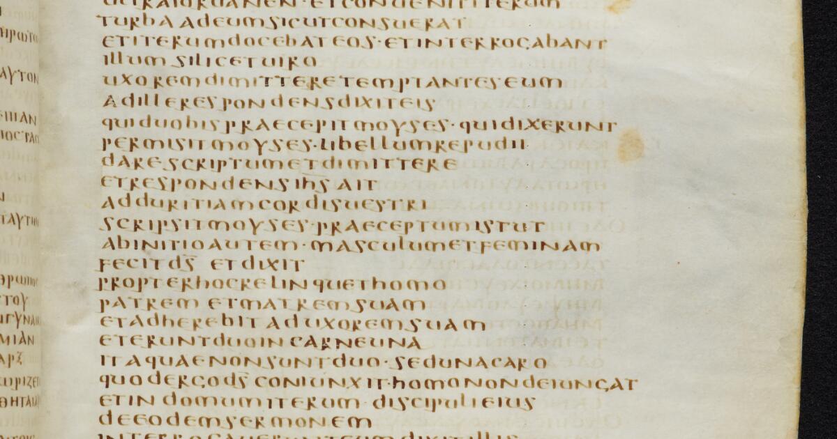 Western Medieval Manuscripts : Codex Bezae