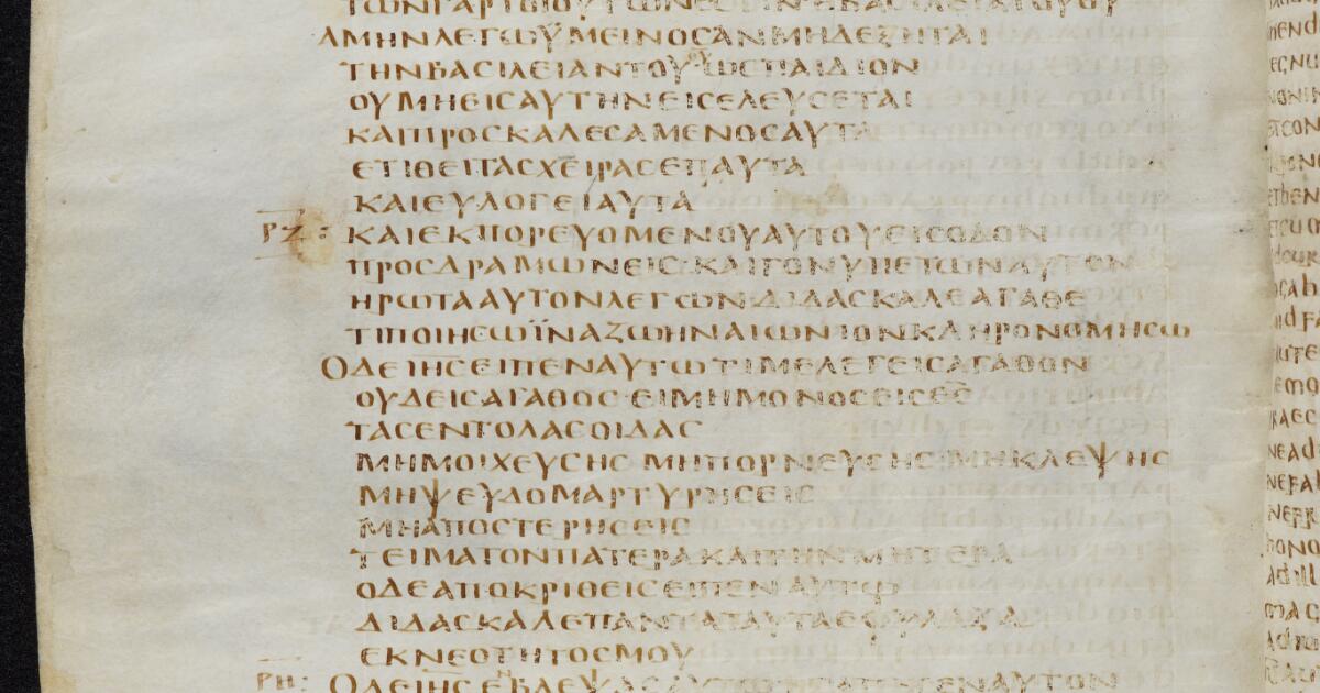 Western Medieval Manuscripts : Codex Bezae