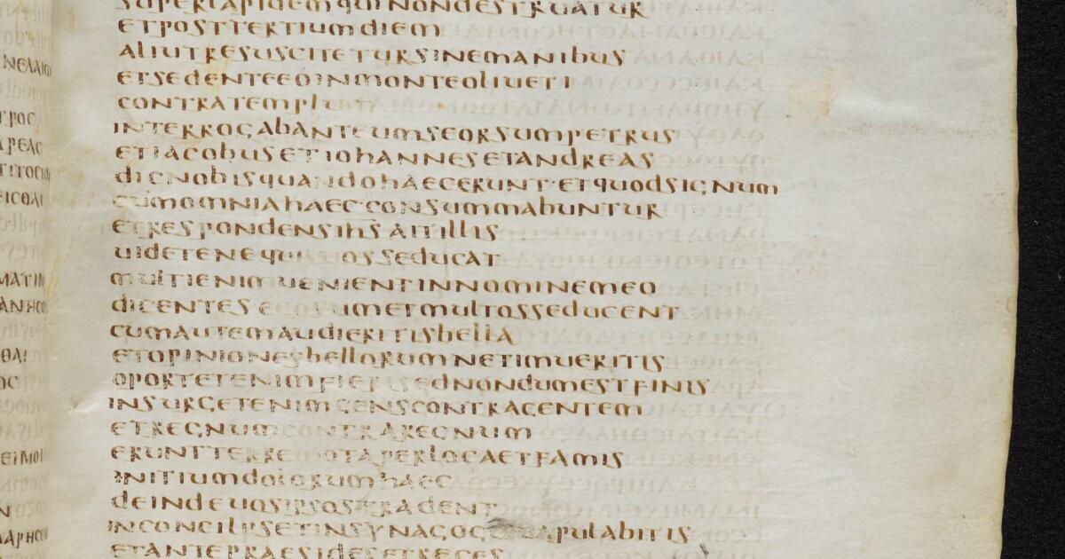 Western Medieval Manuscripts : Codex Bezae