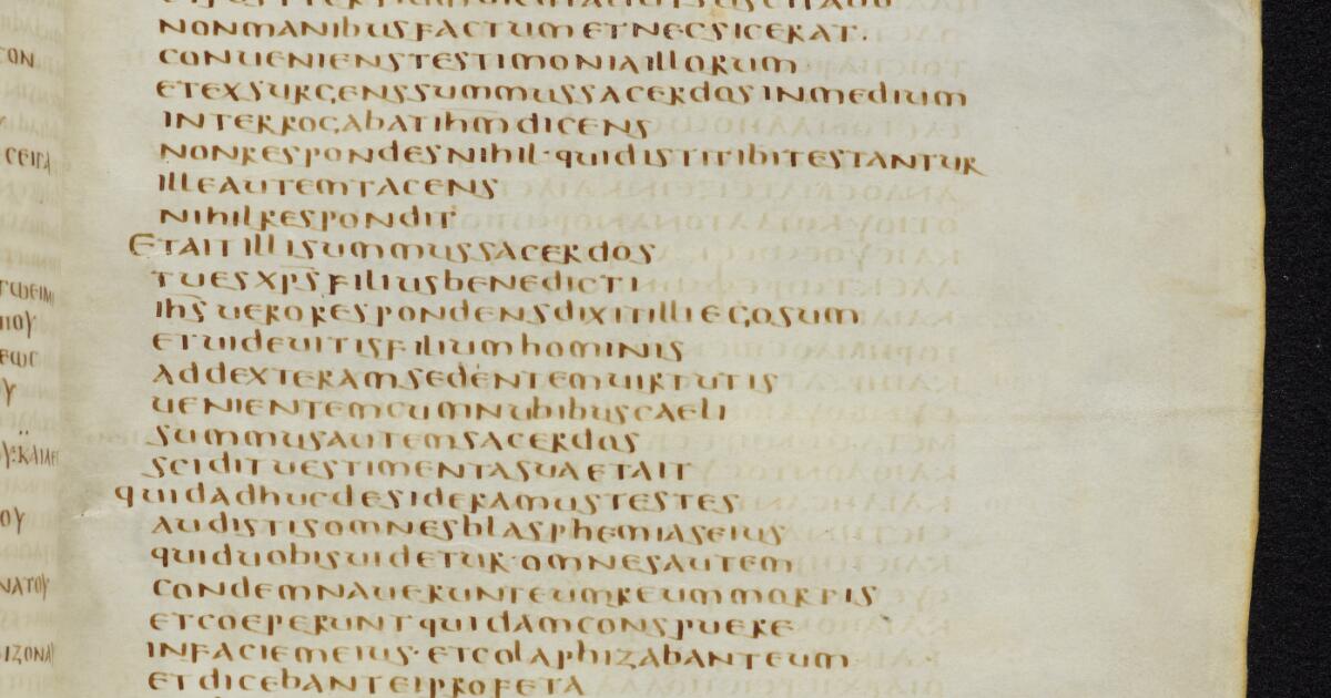 Western Medieval Manuscripts : Codex Bezae
