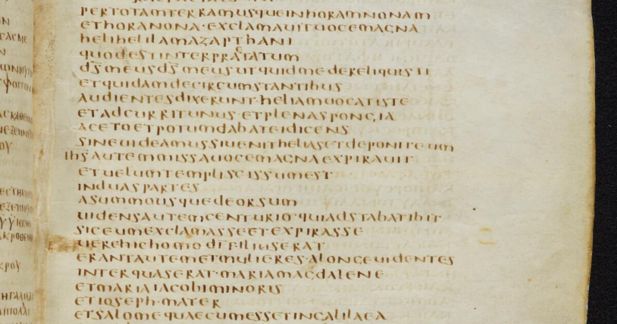 Western Medieval Manuscripts : Codex Bezae