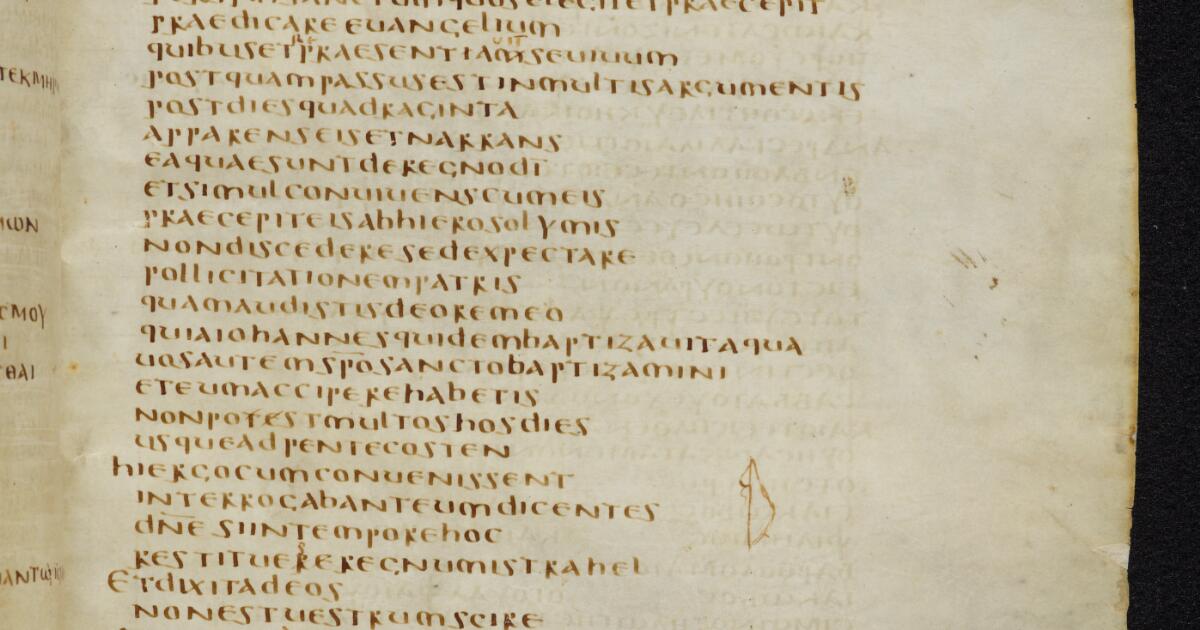 Western Medieval Manuscripts : Codex Bezae