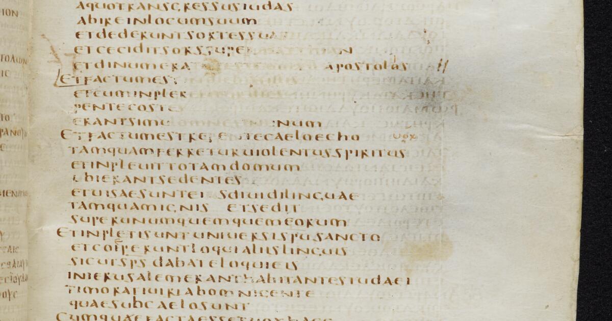 Western Medieval Manuscripts : Codex Bezae