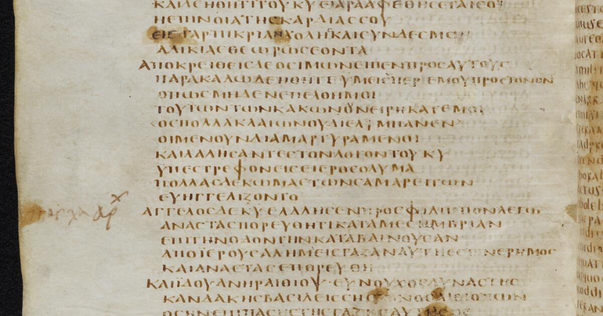 Western Medieval Manuscripts : Codex Bezae