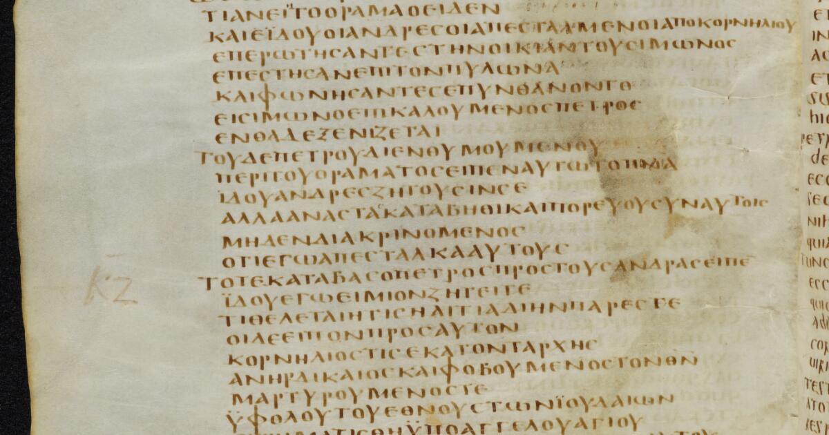 Western Medieval Manuscripts : Codex Bezae