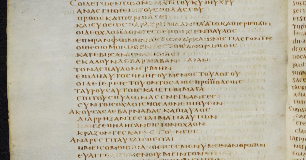 Western Medieval Manuscripts : Codex Bezae