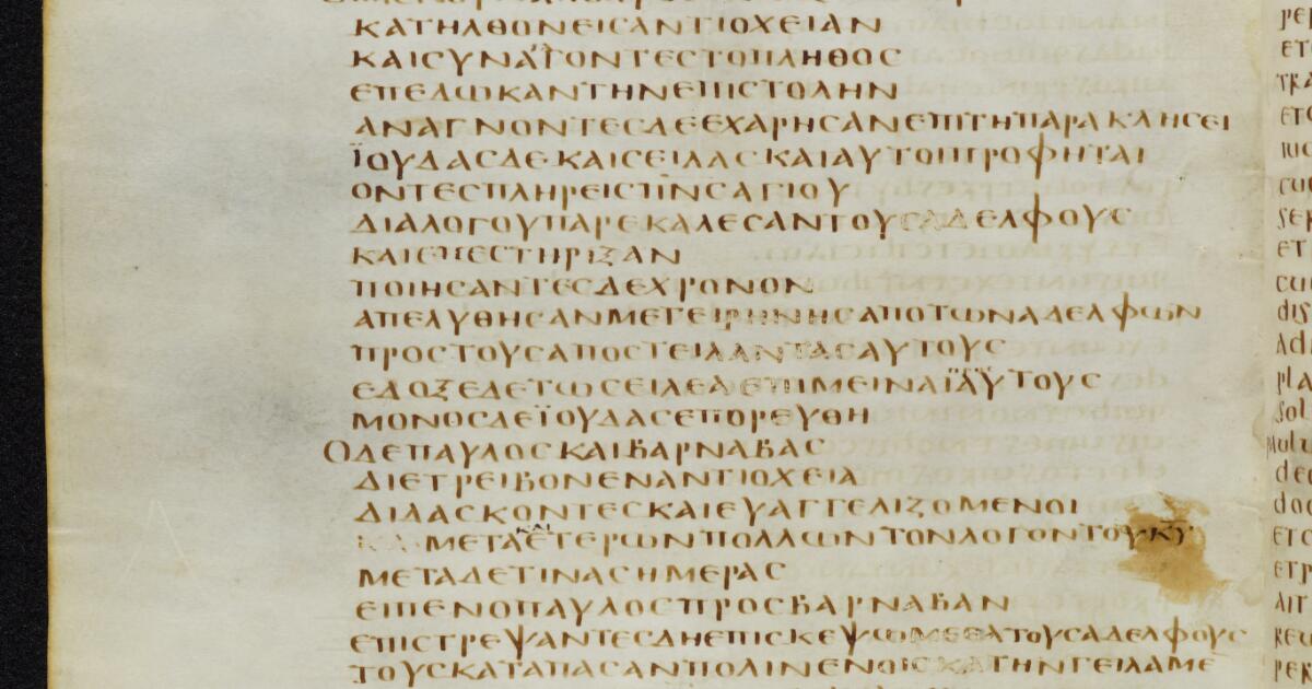 Western Medieval Manuscripts : Codex Bezae