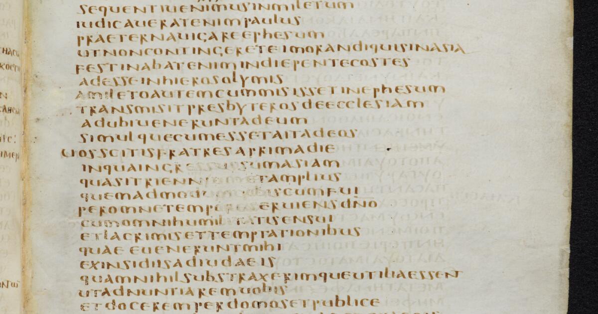 Western Medieval Manuscripts : Codex Bezae