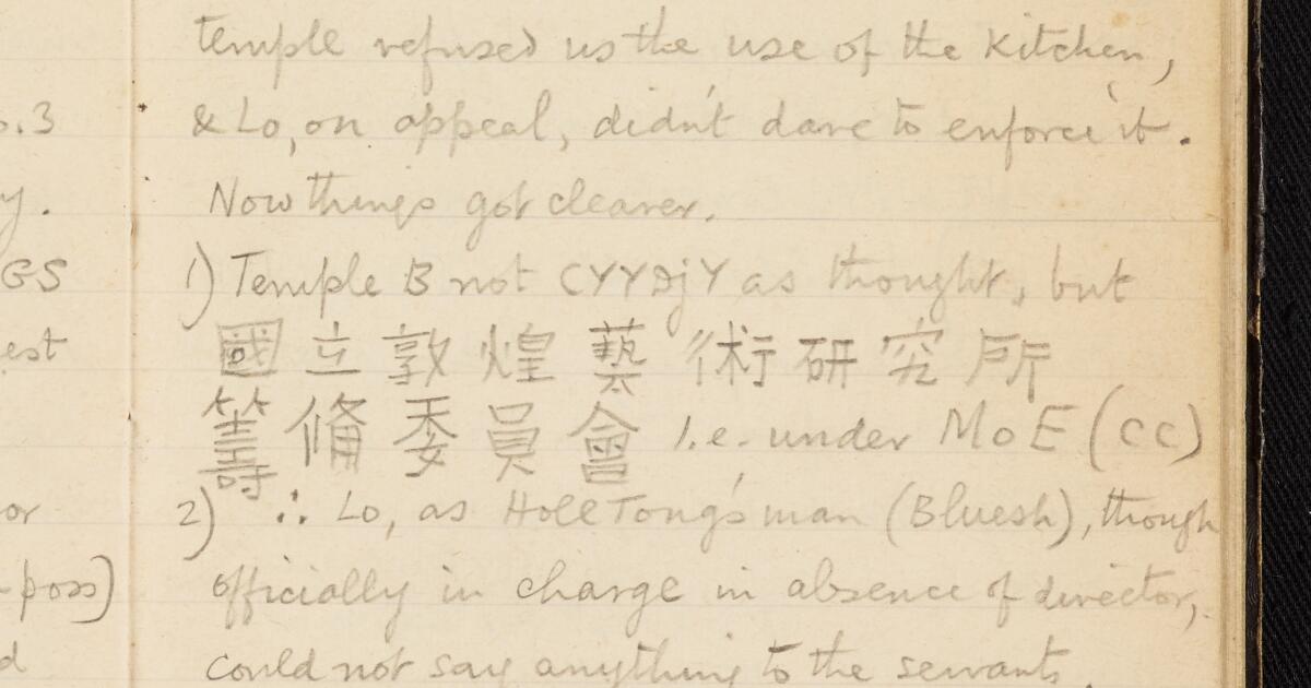 Joseph Needham : Joseph Needham's journal of his tour in North-West China, Aug.7-Dec.14, 1943