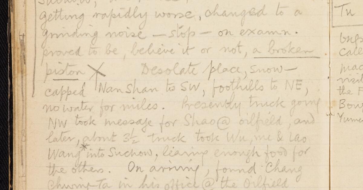 Joseph Needham : Joseph Needham's journal of his tour in North-West ...