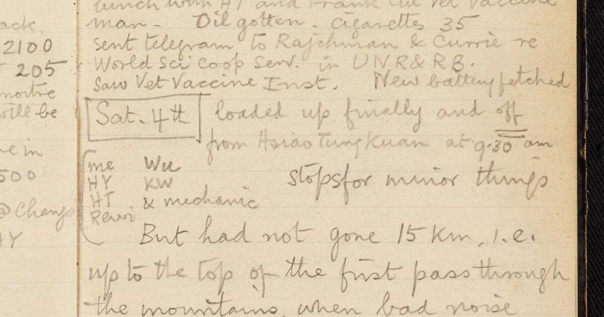 Joseph Needham : Joseph Needham's journal of his tour in North-West ...