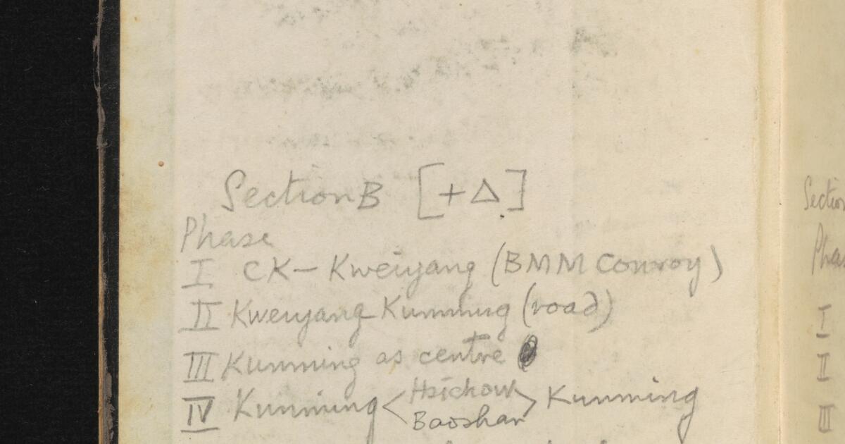 Joseph Needham : Joseph Needham's journal of his tour of South-East ...