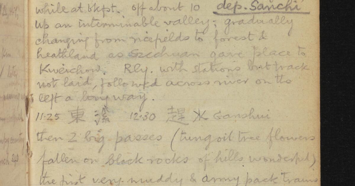 Joseph Needham : Joseph Needham's journal of his tour of South-East ...