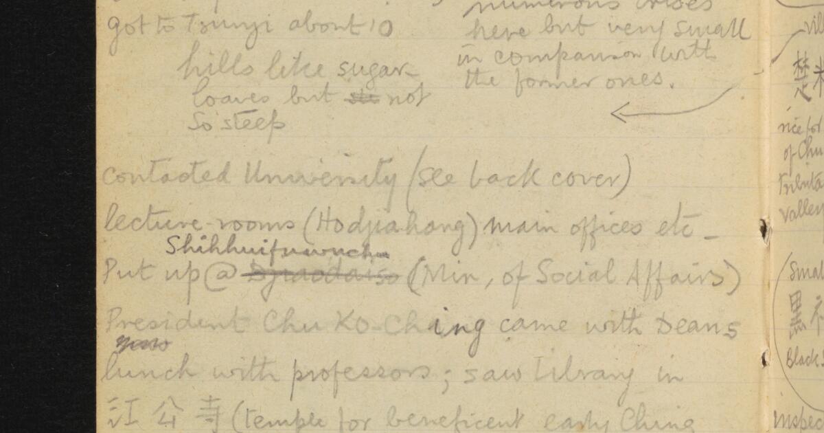 Joseph Needham : Joseph Needham's journal of his tour of South-East ...