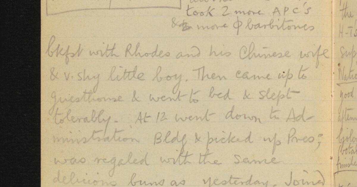 Joseph Needham : Joseph Needham's journal of his tour of South-East ...