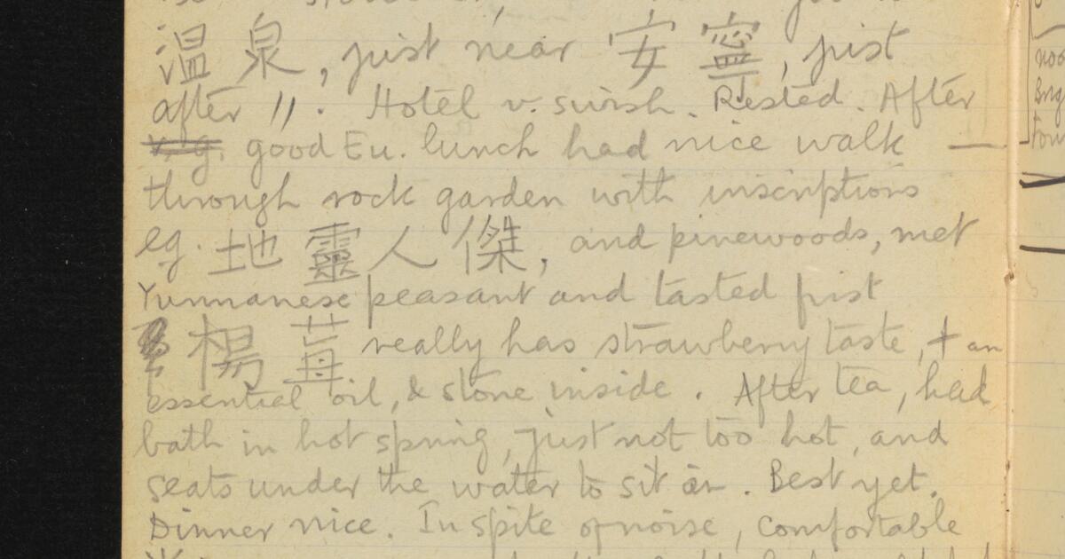 Joseph Needham : Joseph Needham's journal of his tour of South-East ...