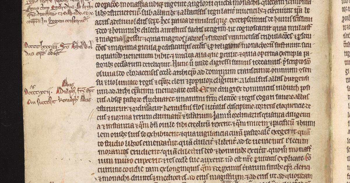 Western Medieval Manuscripts : Cartulary of Peterborough Abbey (The ...