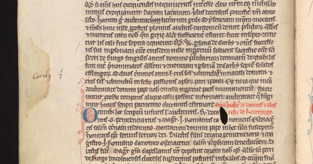 Western Medieval Manuscripts : Cartulary of Peterborough Abbey (The ...