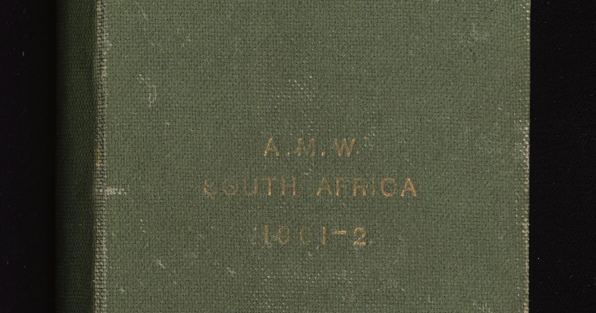 Southern African Collections : Diary of Agnes Wilson in South Africa