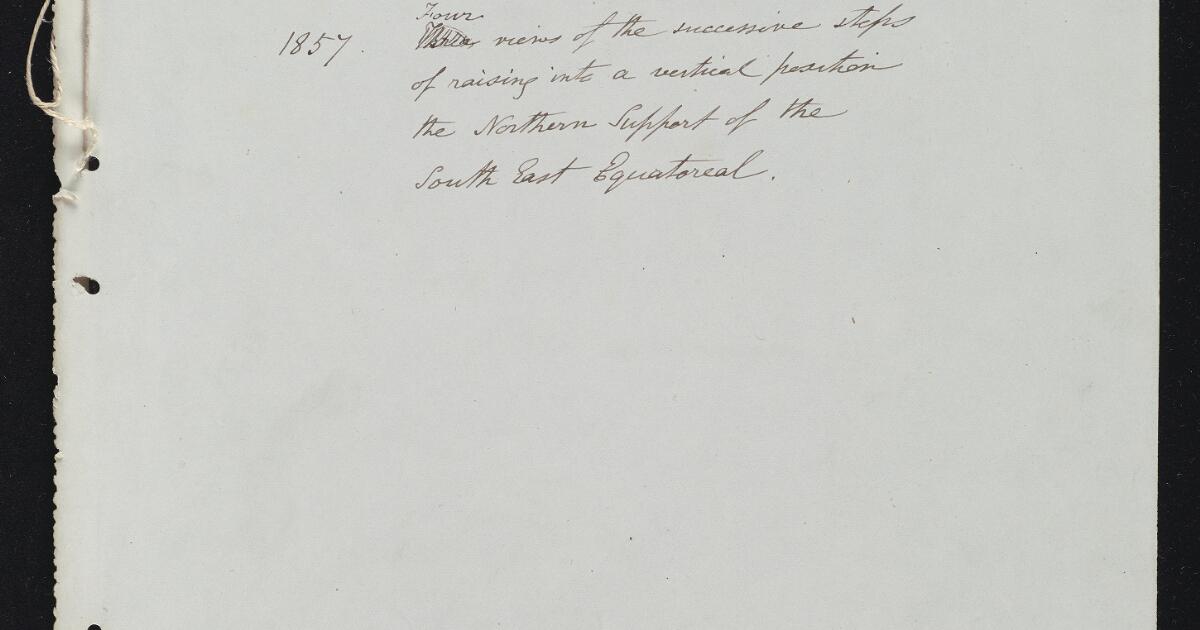 Royal Observatory Greenwich Drawings and Paintings : Titles of five ...