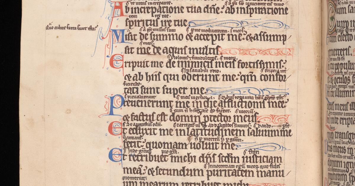 St John's College : Horae, Psalter, etc.