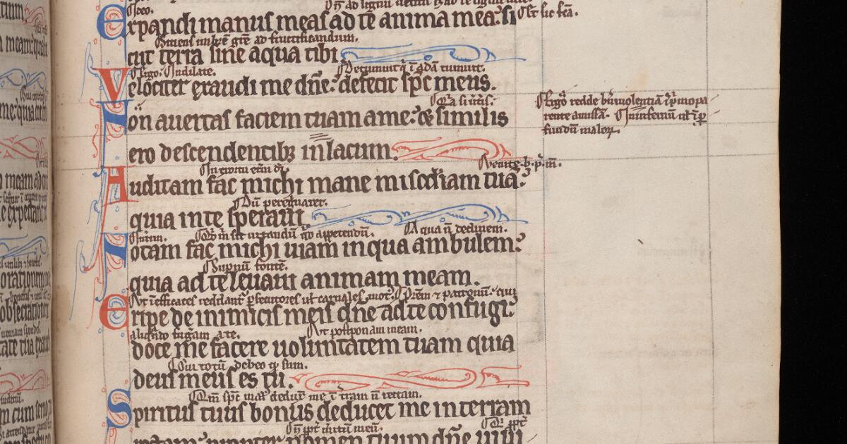 St John's College : Horae, Psalter, etc.