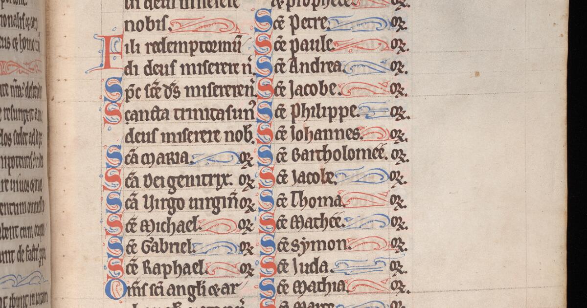 St John's College : Horae, Psalter, etc.