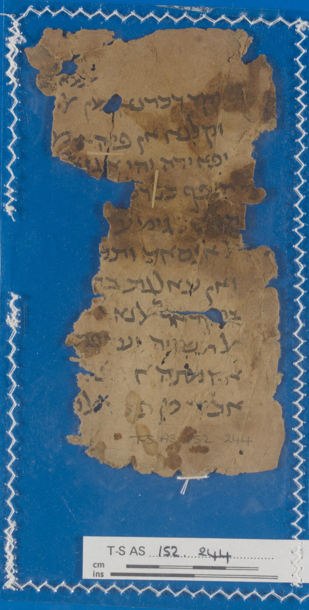 Paraliterary text: T-S AS 152.244