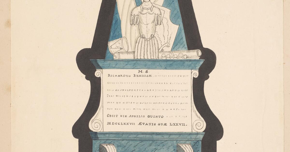 Relhan Collection : 26 Barrington church. Mural monument of General ...