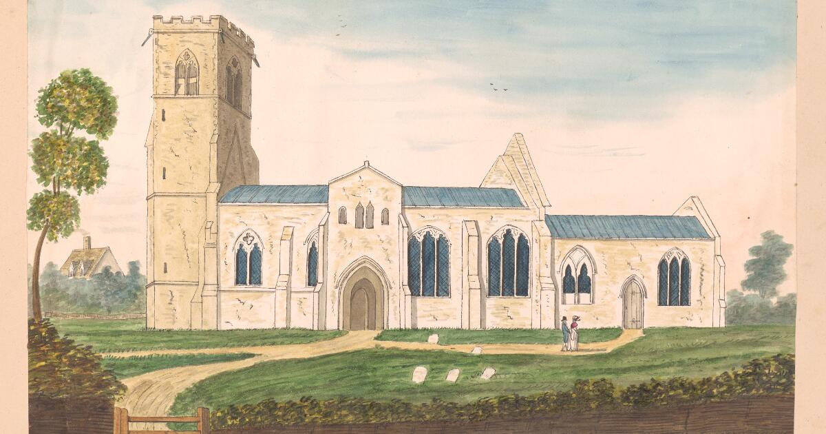 Relhan Collection : 30 Barton church. S view