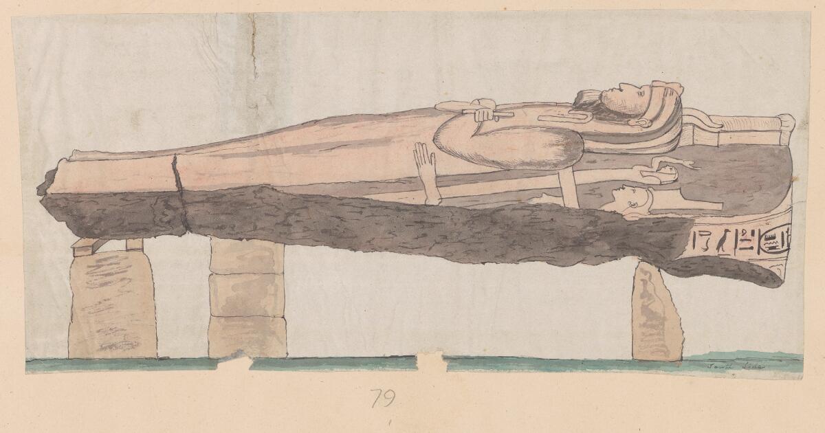 Relhan Collection : 79 Cambridge. Sarcophagus of Rameses III in the ...