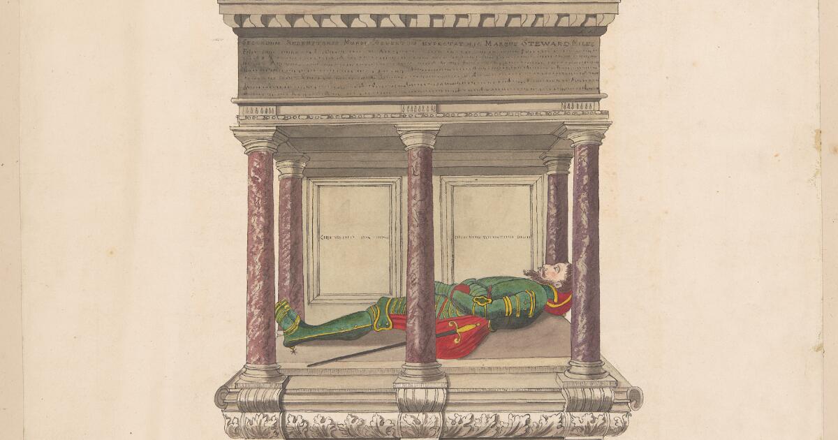 Relhan Collection : 155 Ely Cathedral. Monument of Sir Mark Steward