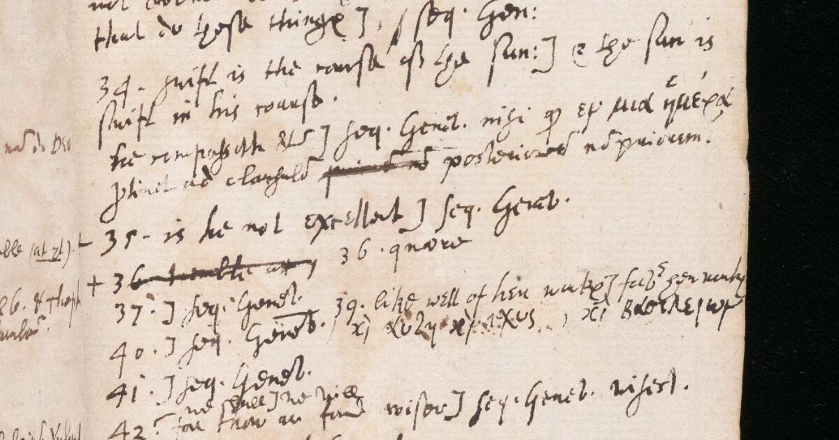 Sidney Sussex College : Notebook of Samuel Ward (1572-1643)