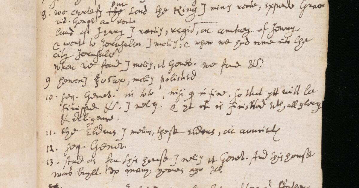 Sidney Sussex College : Notebook of Samuel Ward (1572-1643)