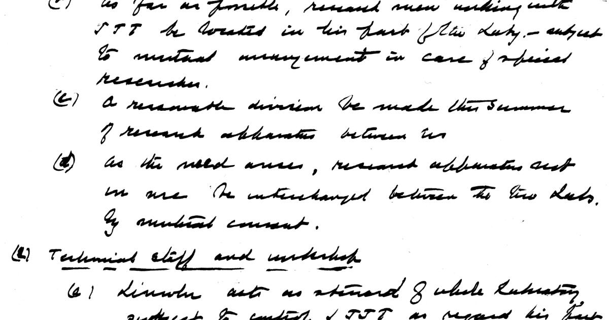 Cavendish Laboratory : Agreement on Thomson's position when Rutherford ...