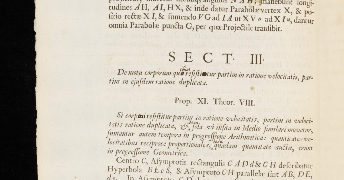 Newton Papers : Philosophiæ naturalis principia mathematica