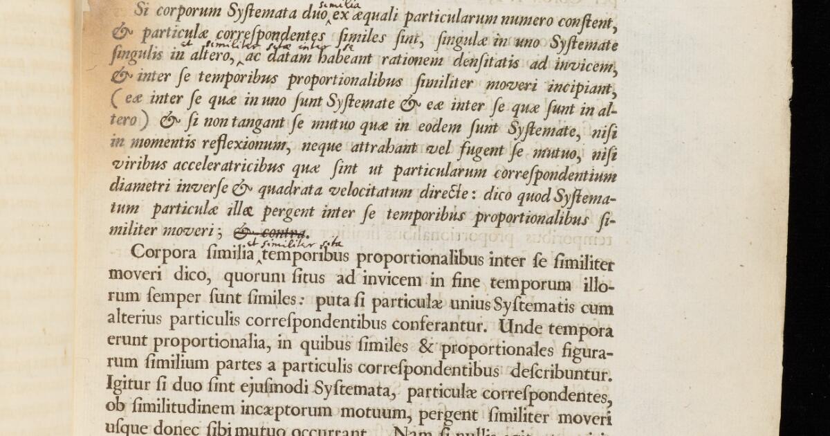 Newton Papers : Philosophiæ naturalis principia mathematica