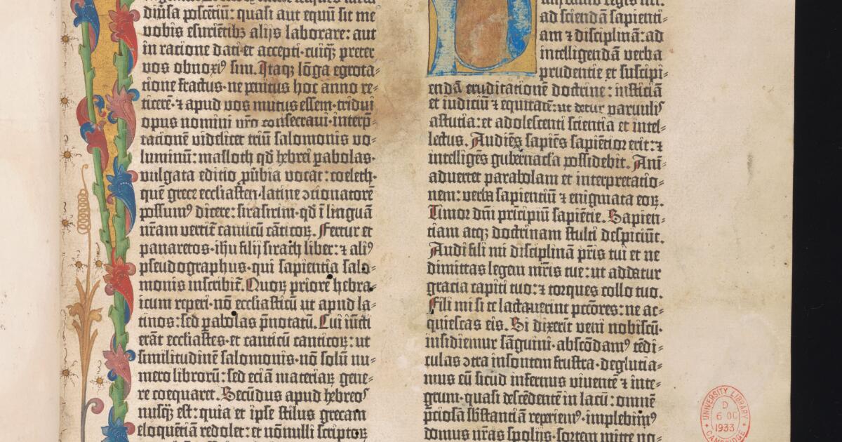 Treasures of the Library : Gutenberg Bible