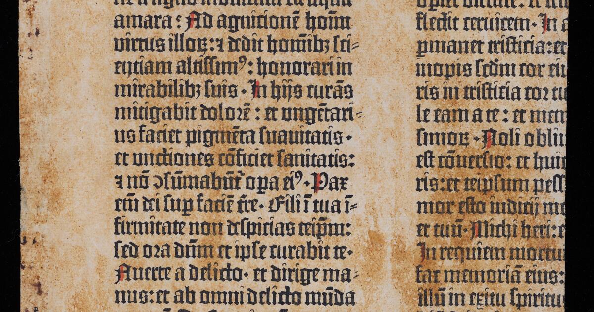 Christian Works : Fragments from the 36-Line Bible