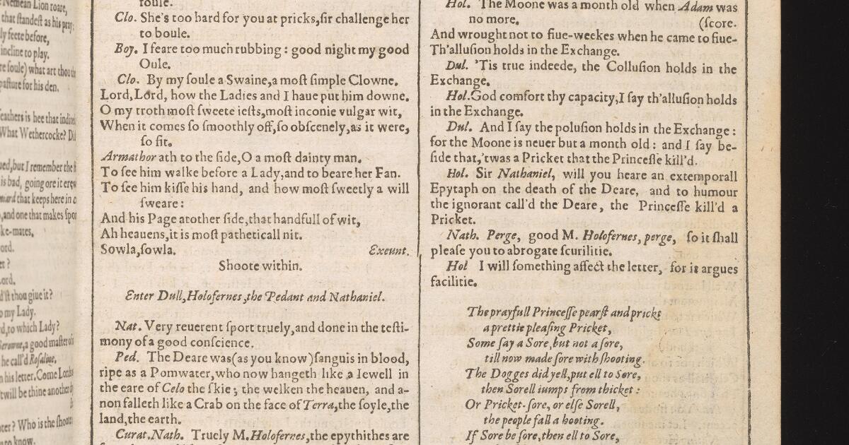 Rare Books and Manuscripts : Mr. William Shakespeares comedies, histories, & tragedies ...