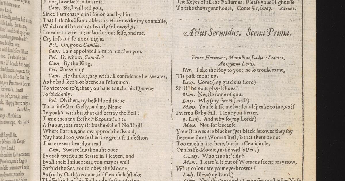 Rare Books and Manuscripts : Mr. William Shakespeares comedies ...