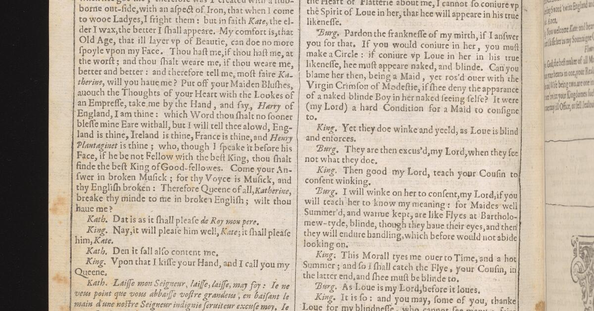 Rare Books and Manuscripts : Mr. William Shakespeares comedies, histories, & tragedies ...