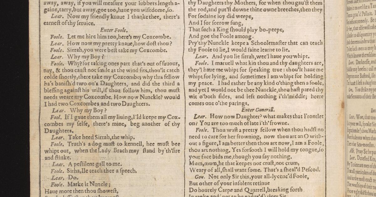 Rare Books and Manuscripts : Mr. William Shakespeares comedies, histories, & tragedies ...