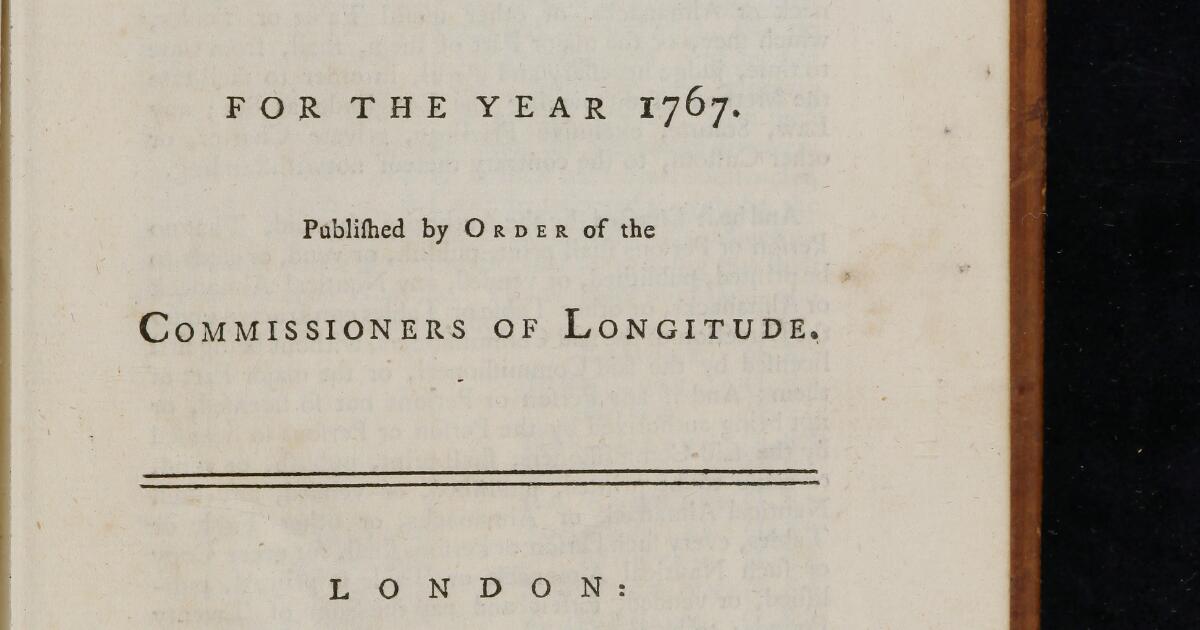 National Maritime Museum Print Works : The nautical almanac and ...