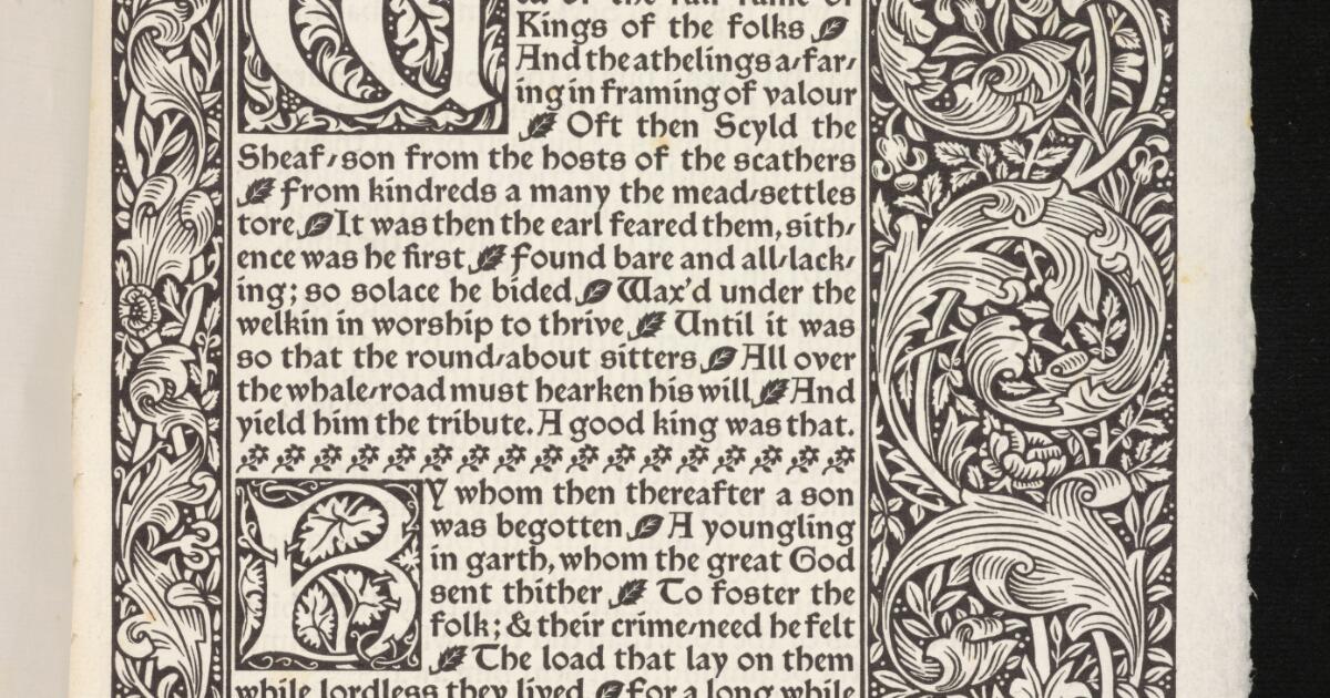 Lines of Thought : The tale of Beowulf