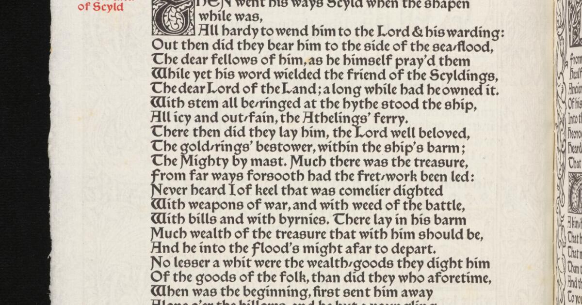 Lines of Thought : The tale of Beowulf