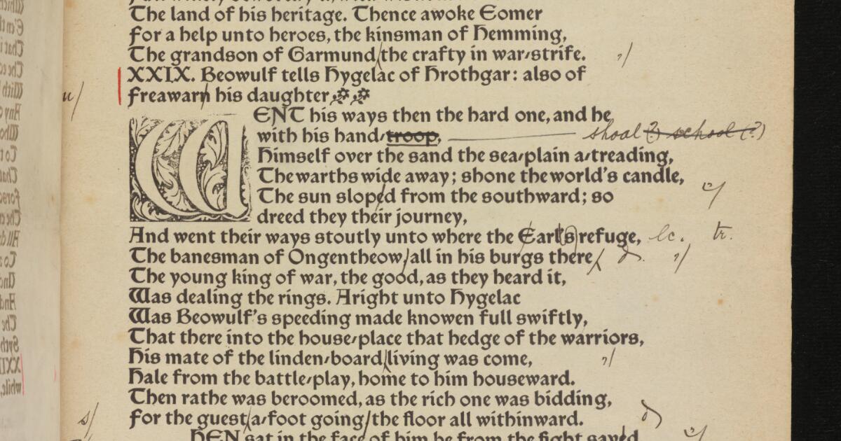 Lines of Thought : The tale of Beowulf